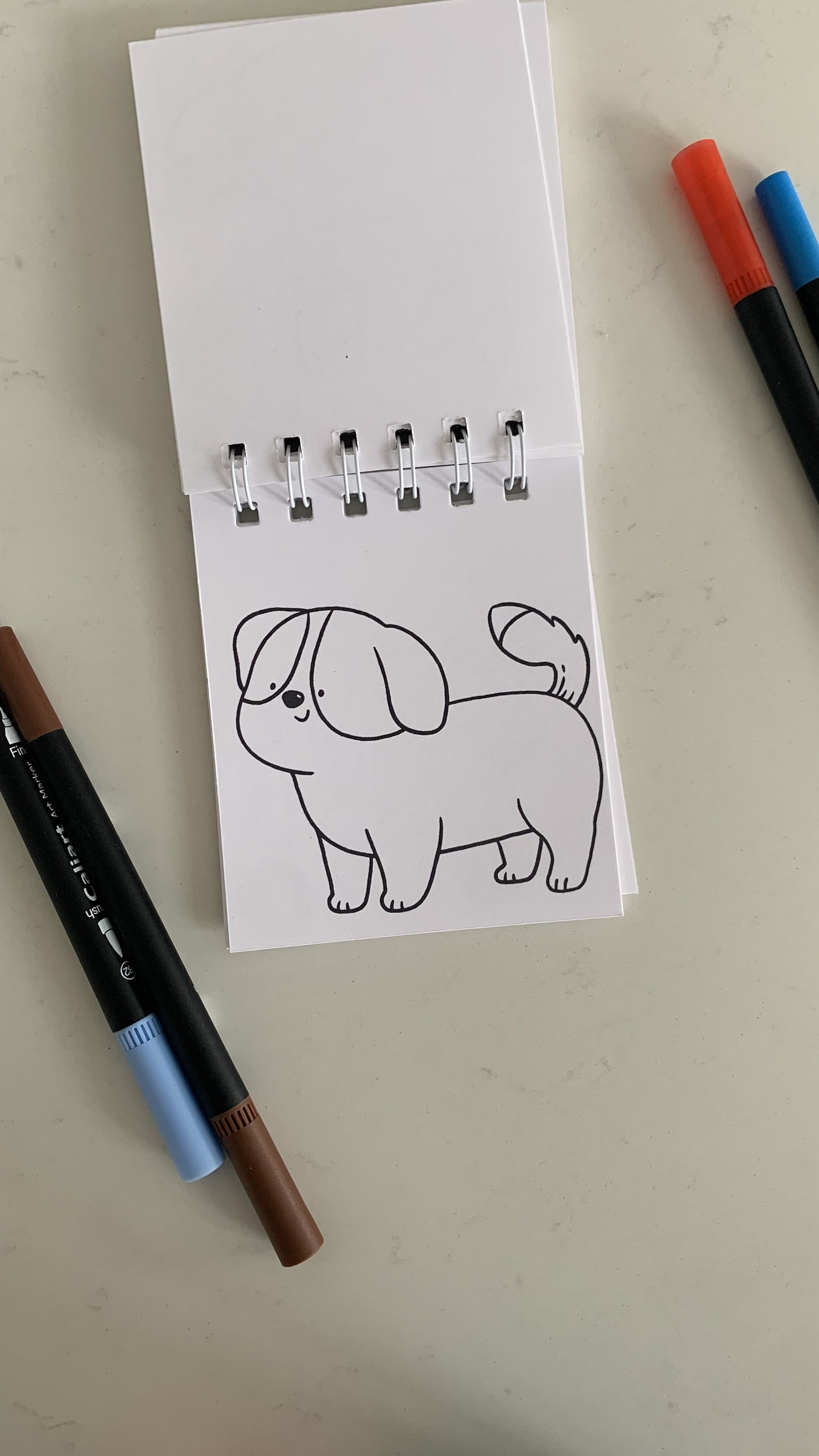 Cute Creatures Mini Coloring Book, Mini Coloring Book for Adults ...