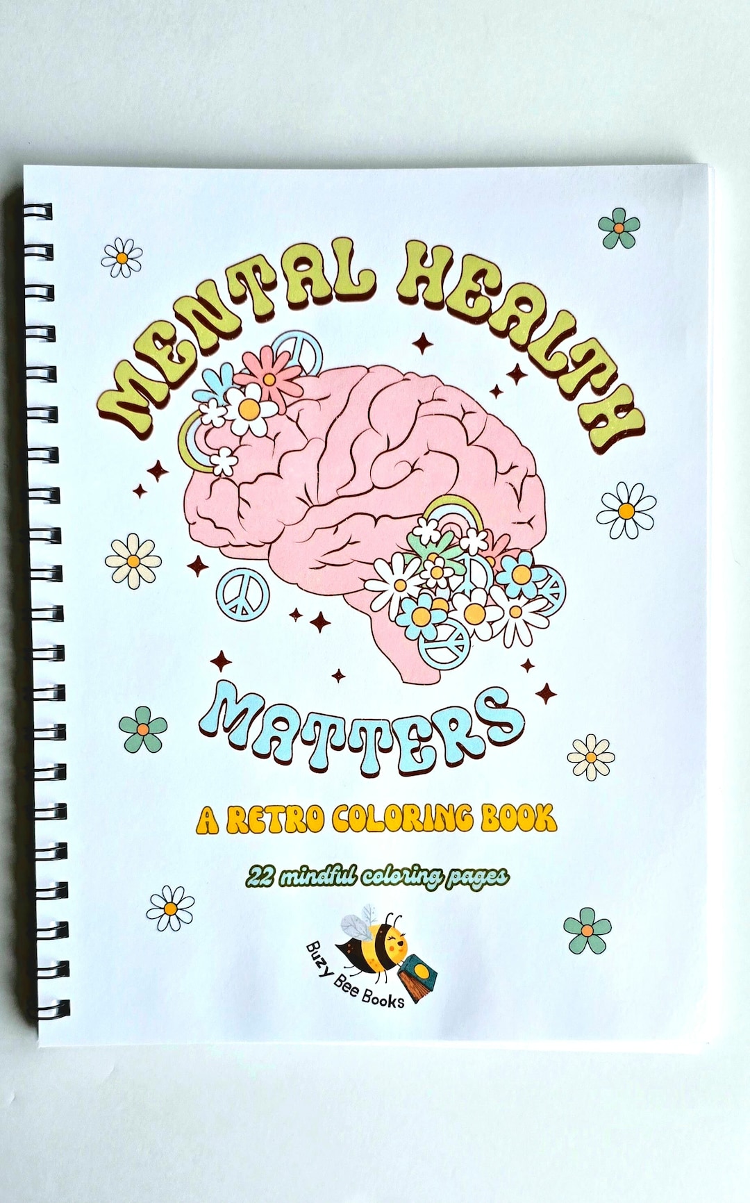 Mental Health Matters Adults Coloring Book With 22 Illustrations and ...