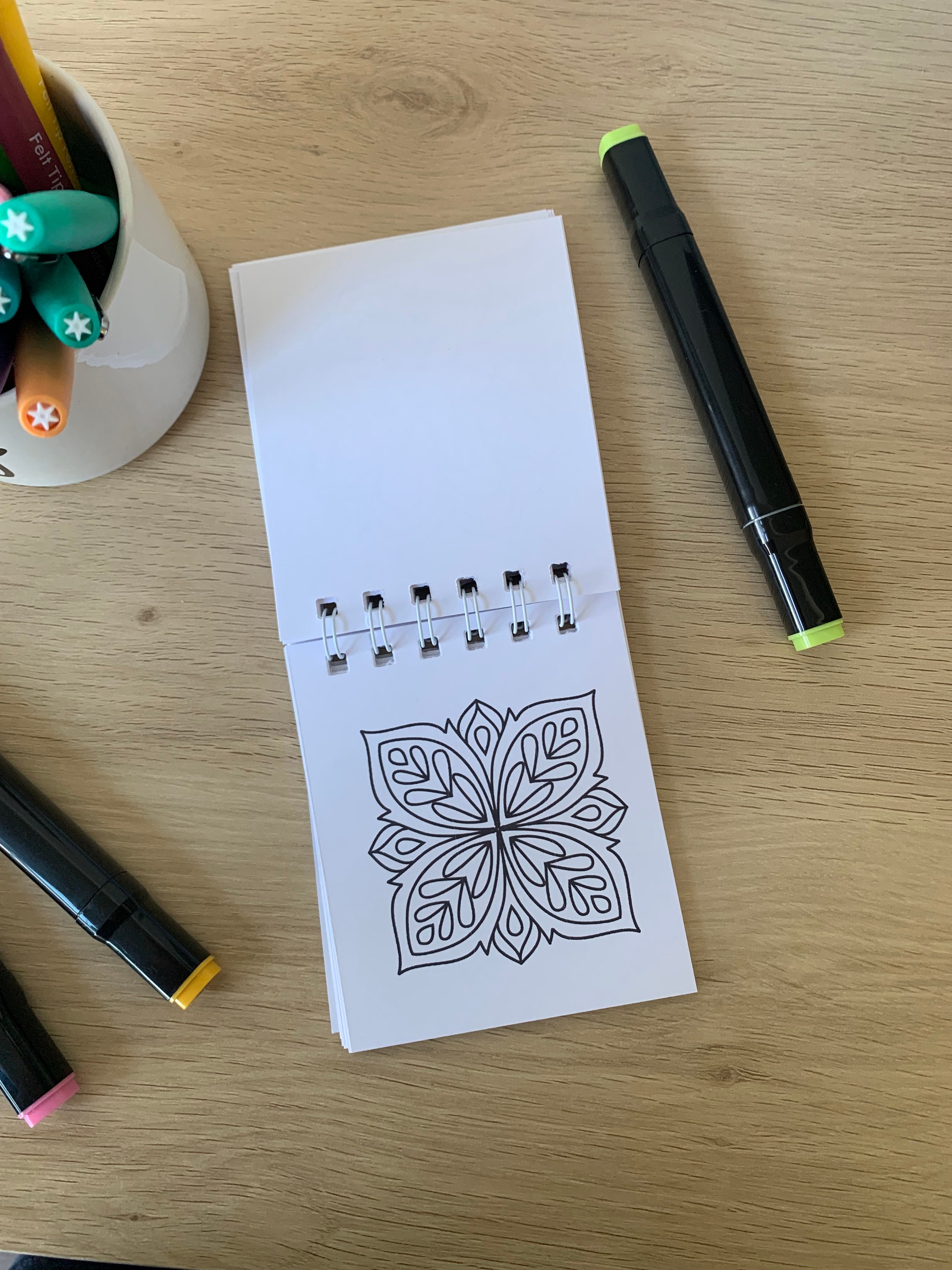 Mindful Mandala Coloring Book Mini Mandala Coloring Book - Etsy