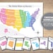 Printable US Map and 50 State Flashcards for Geography Homeschool ...