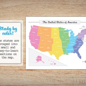 Printable US Geography Worksheets and Maps for Homeschool Studies ...