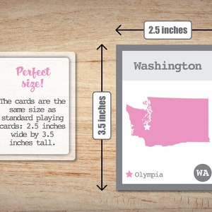 Printable US Map and 50 State Flashcards for Geography Homeschool ...