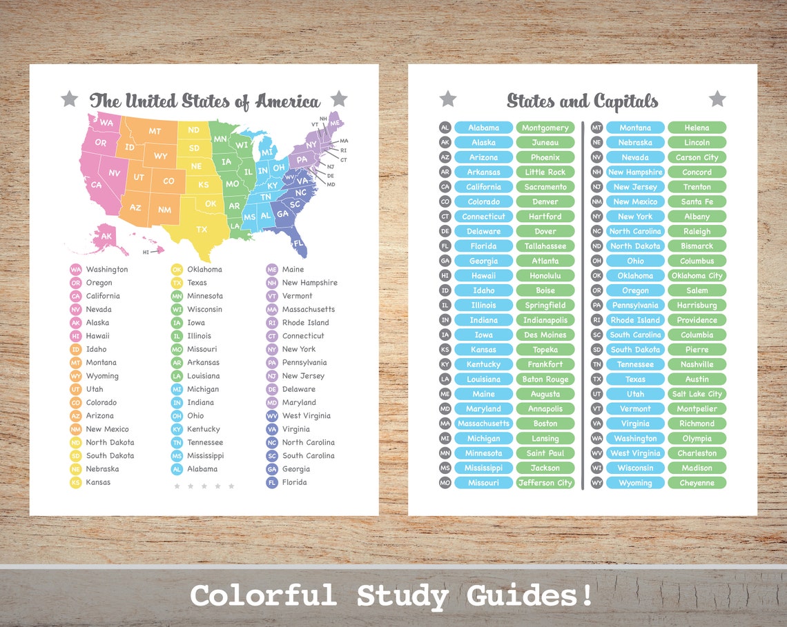 Printable US Geography Worksheets and Maps for Homeschool Studies ...