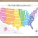 Printable US Map and 50 State Flashcards for Geography Homeschool ...