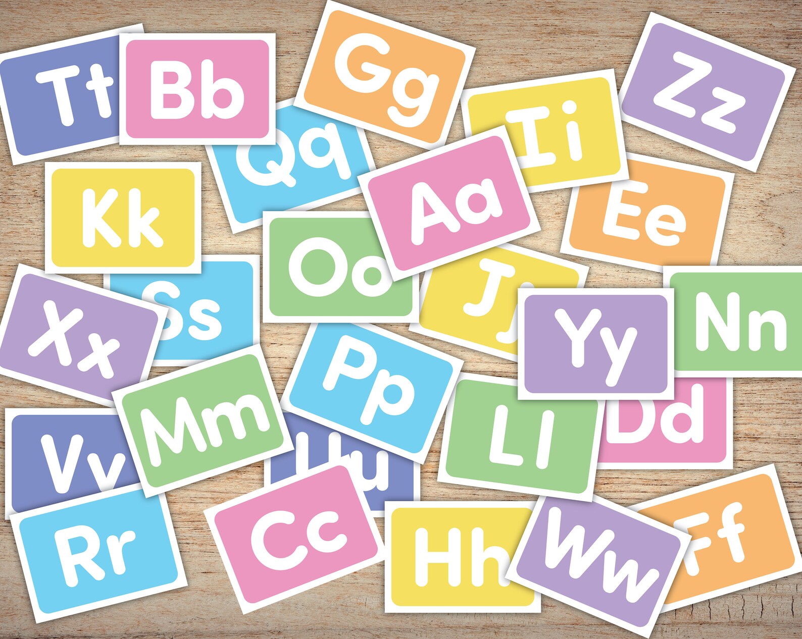 Printable Alphabet Chart and Flashcards - Study Guide and Activity for ...