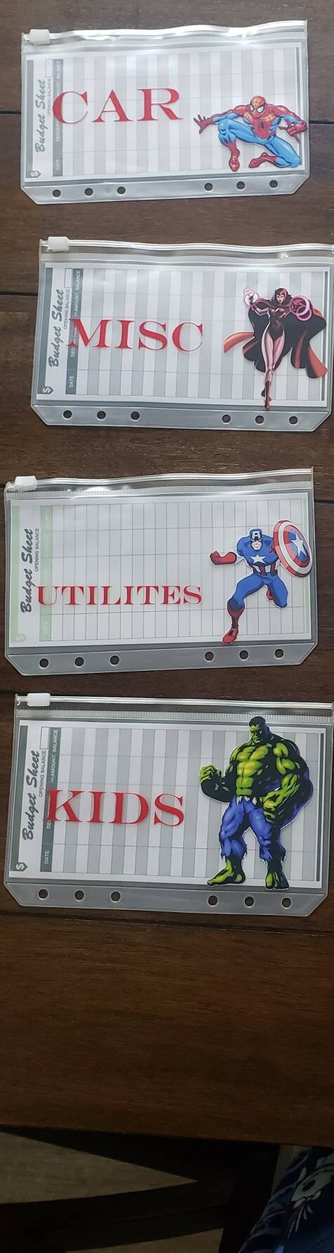 Custom Marvel Budget Binder | Etsy