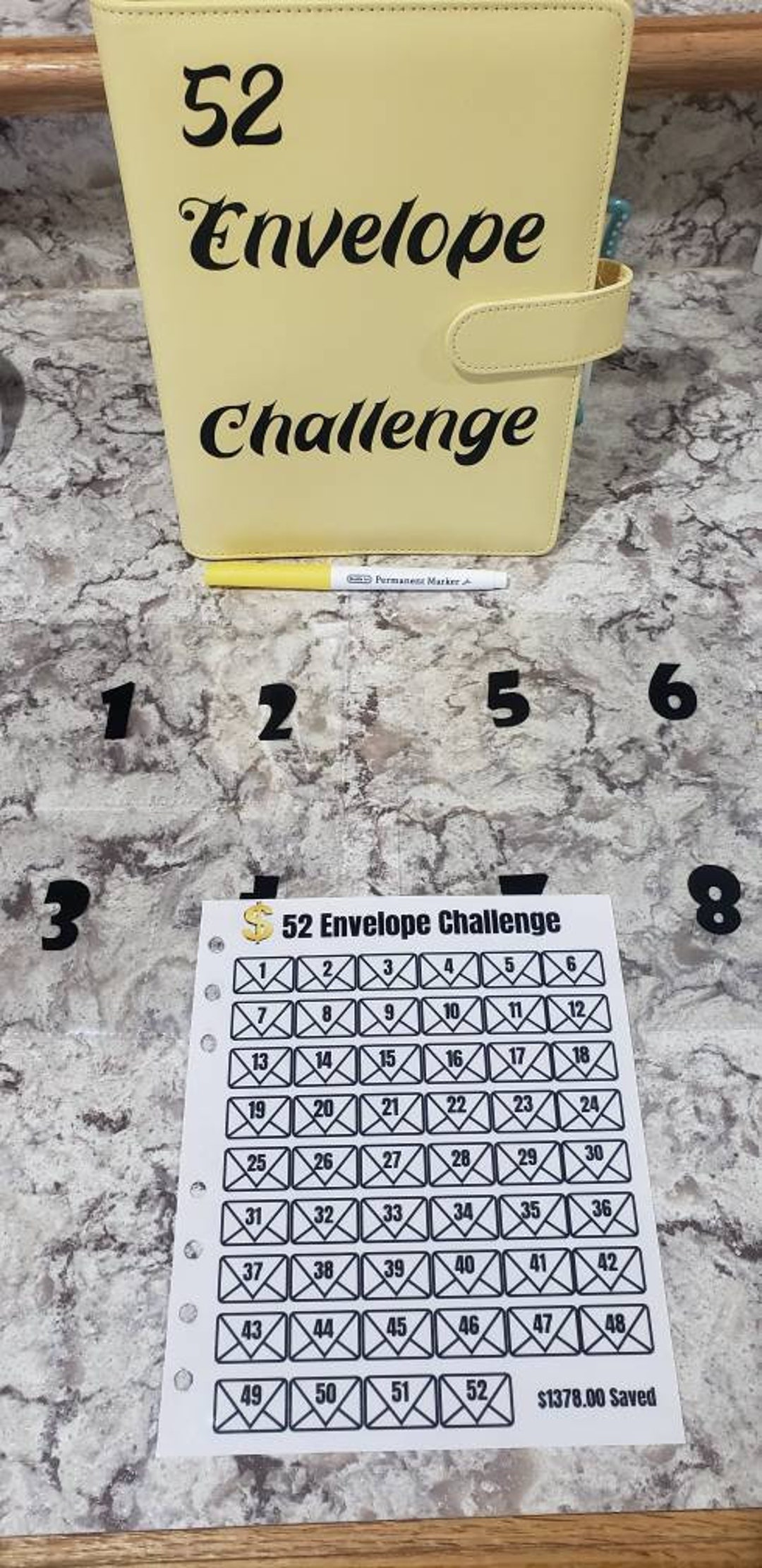 A5 52 Envelope Savings Challenge Binder - Etsy
