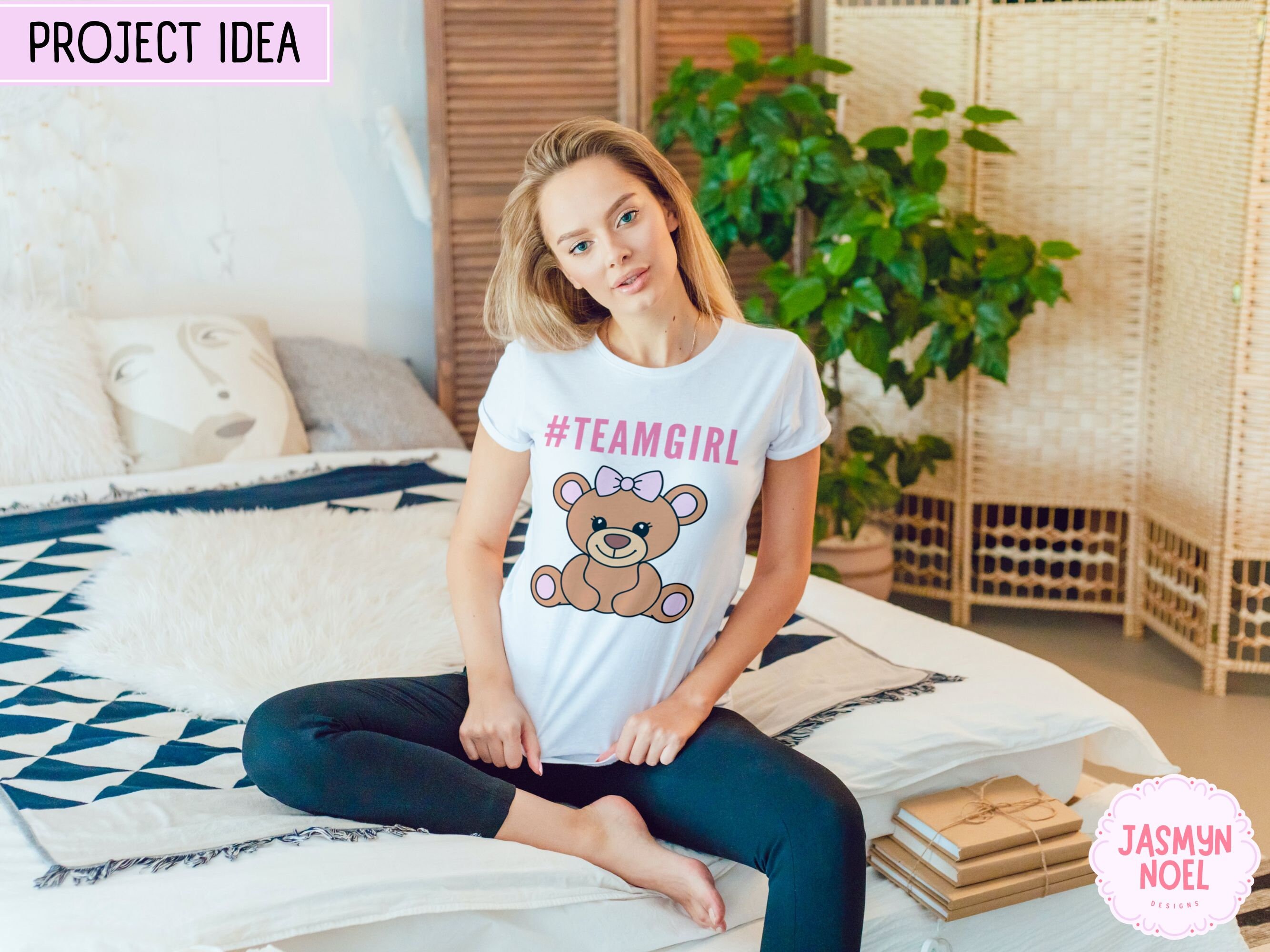 Cute Brown Girl Teddy Bear Pink Bow Clipart, PNG, DXF, SVG Cut File for ...