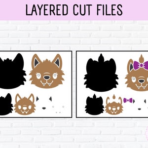Werewolf Boy and Girl Cute Halloween SVG, PNG, Clipart, and Laser Cut ...