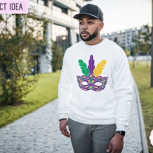 Mardi Gras Mask SVG for Fat Tuesday Festival, Louisiana Carnival, New ...