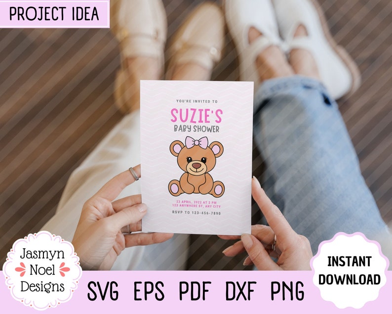 Cute Brown Girl Teddy Bear Pink Bow Clipart PNG DXF SVG Cut - Etsy