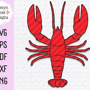 Crawfish SVG Crayfish PNG Crawdaddy Vector Crawdad - Etsy