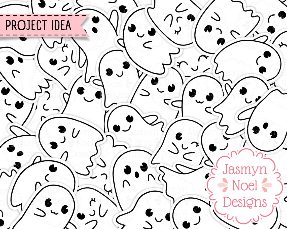 Cute Ghost SVG Halloween Bundle Boo SVG Cute Ghost Clipart - Etsy