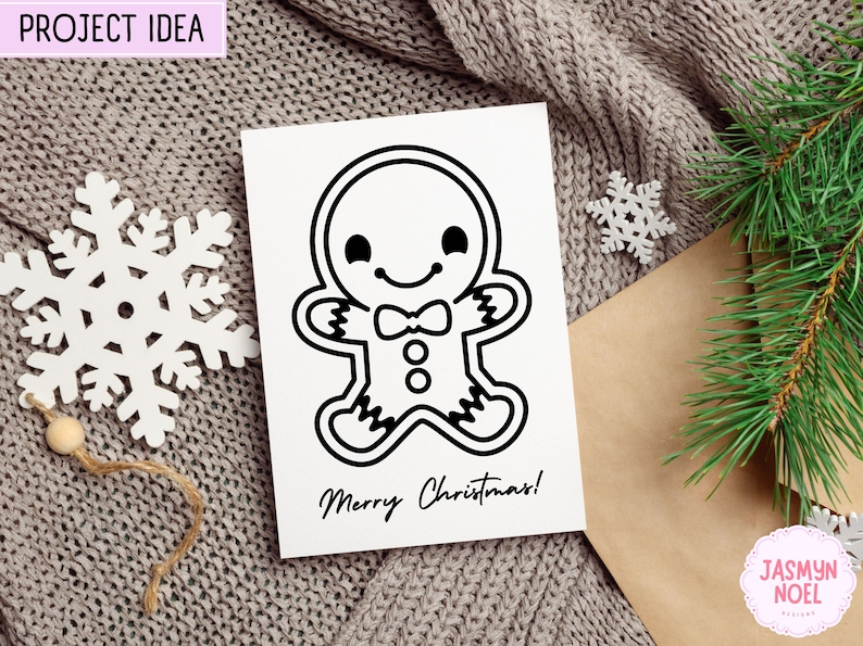 Gingerbread Boy and Girl Outline Clipart, PNG, SVG, & Laser Cut Files ...