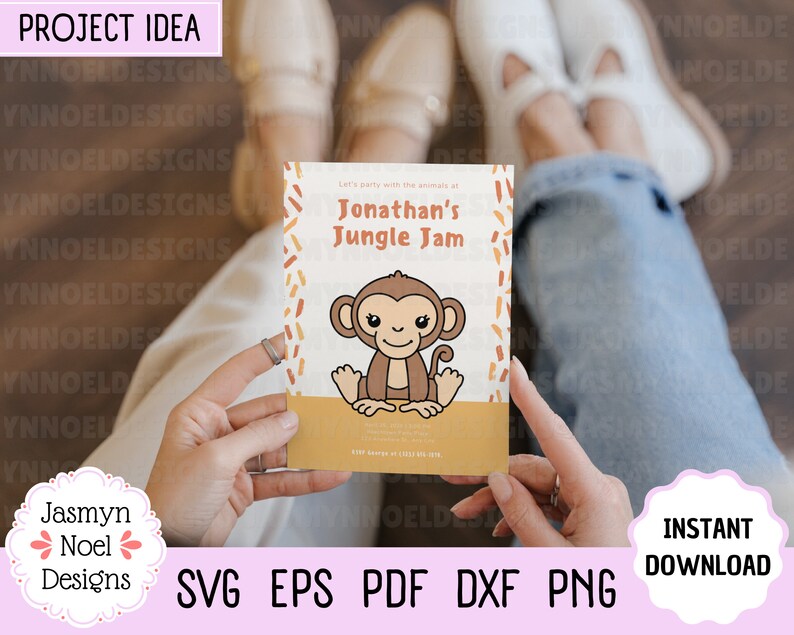 Cute Monkey SVG Cut File Chimpanzee Clipart Chimp PNG Ape - Etsy