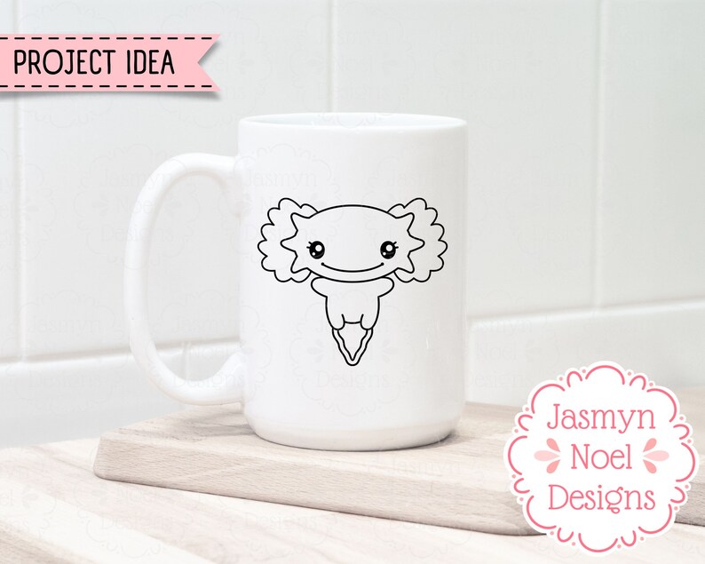 Cute Axolotl Outline SVG Kawaii Axolotl Line Drawing Clipart - Etsy