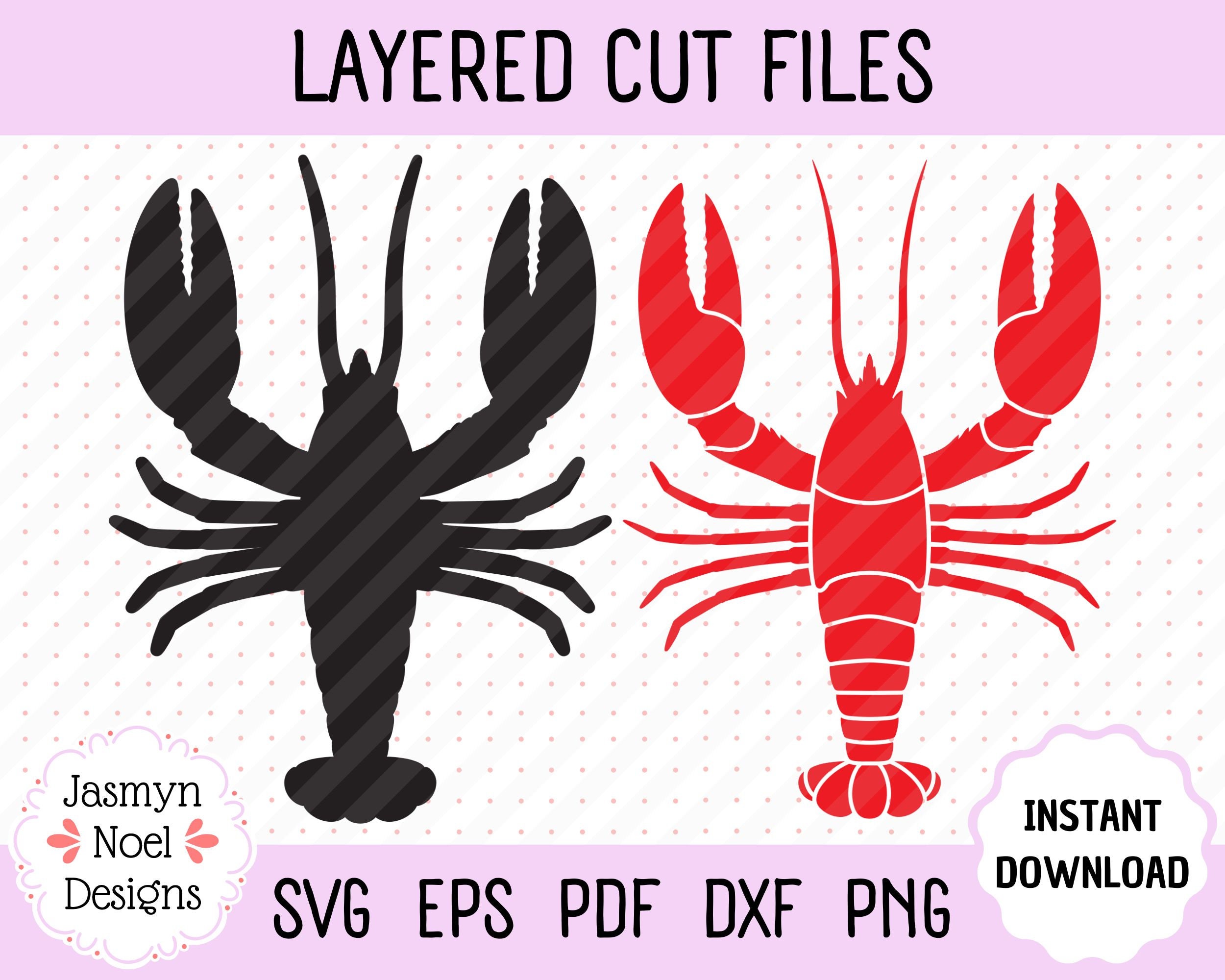 Crawfish SVG Crayfish PNG Crawdaddy Vector Crawdad - Etsy