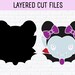 Vampire Girl Halloween SVG, PNG, Clipart, and Laser Cut File for Cricut ...