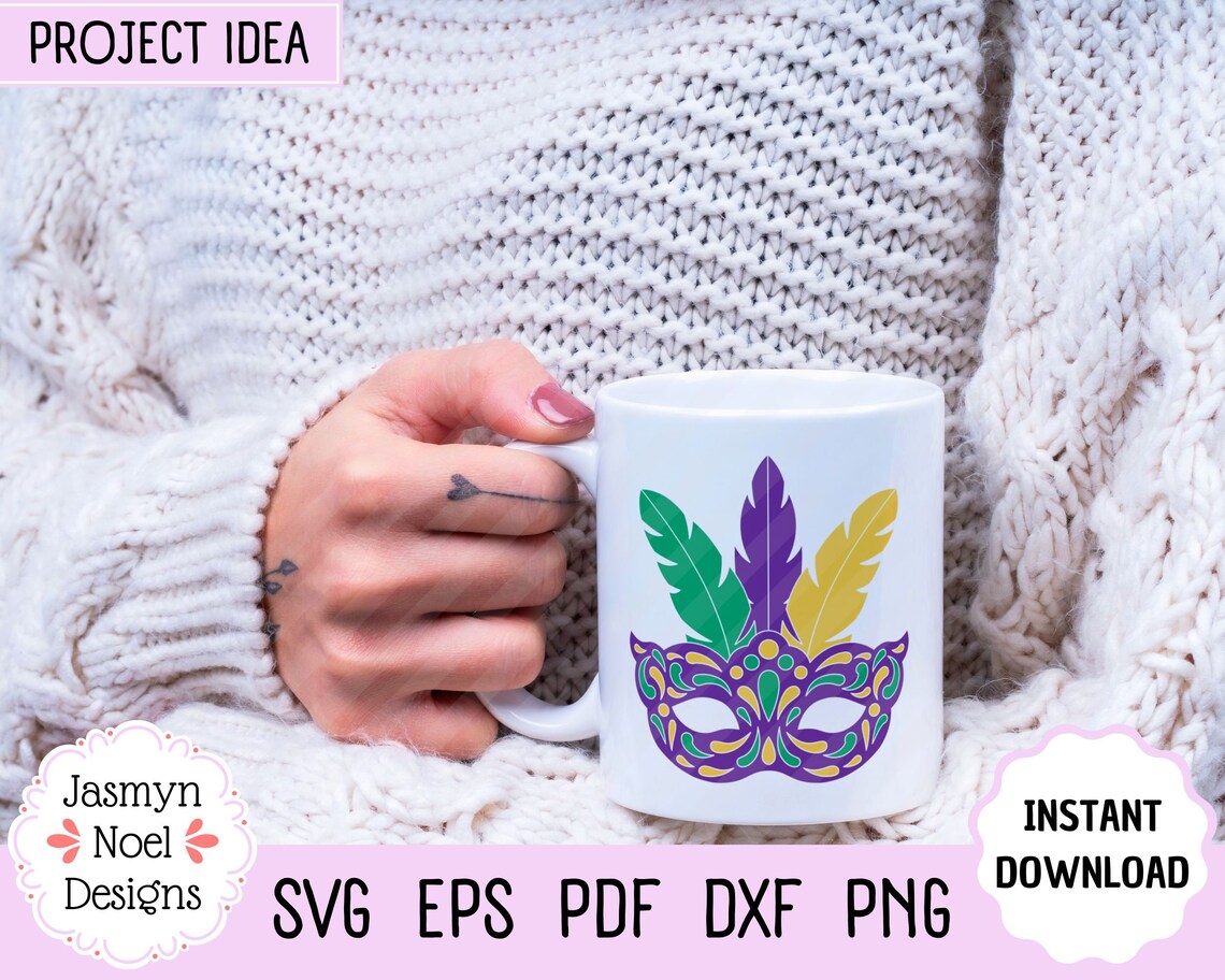 Mardi Gras Mask SVG for Fat Tuesday Festival Louisiana - Etsy