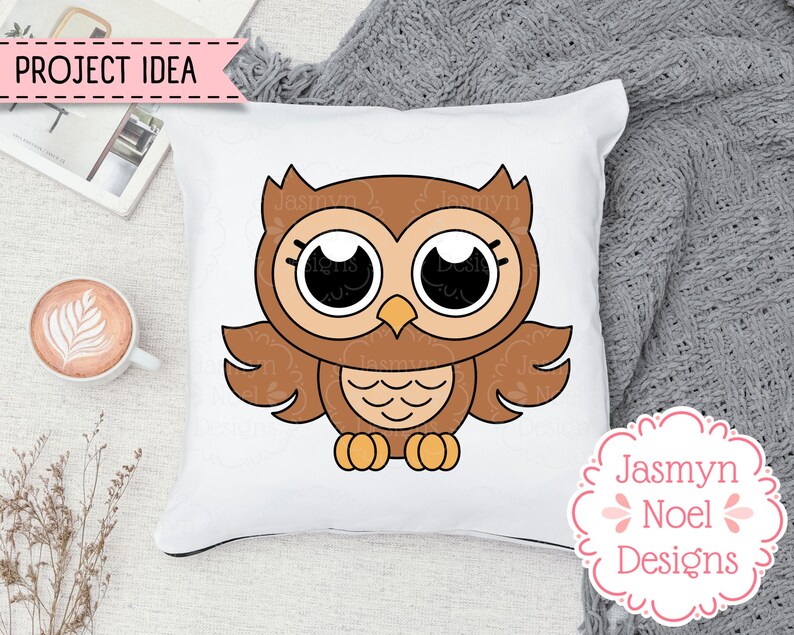 Cute Woodland Baby Night Owl SVG Clipart PNG & Laser Cut - Etsy