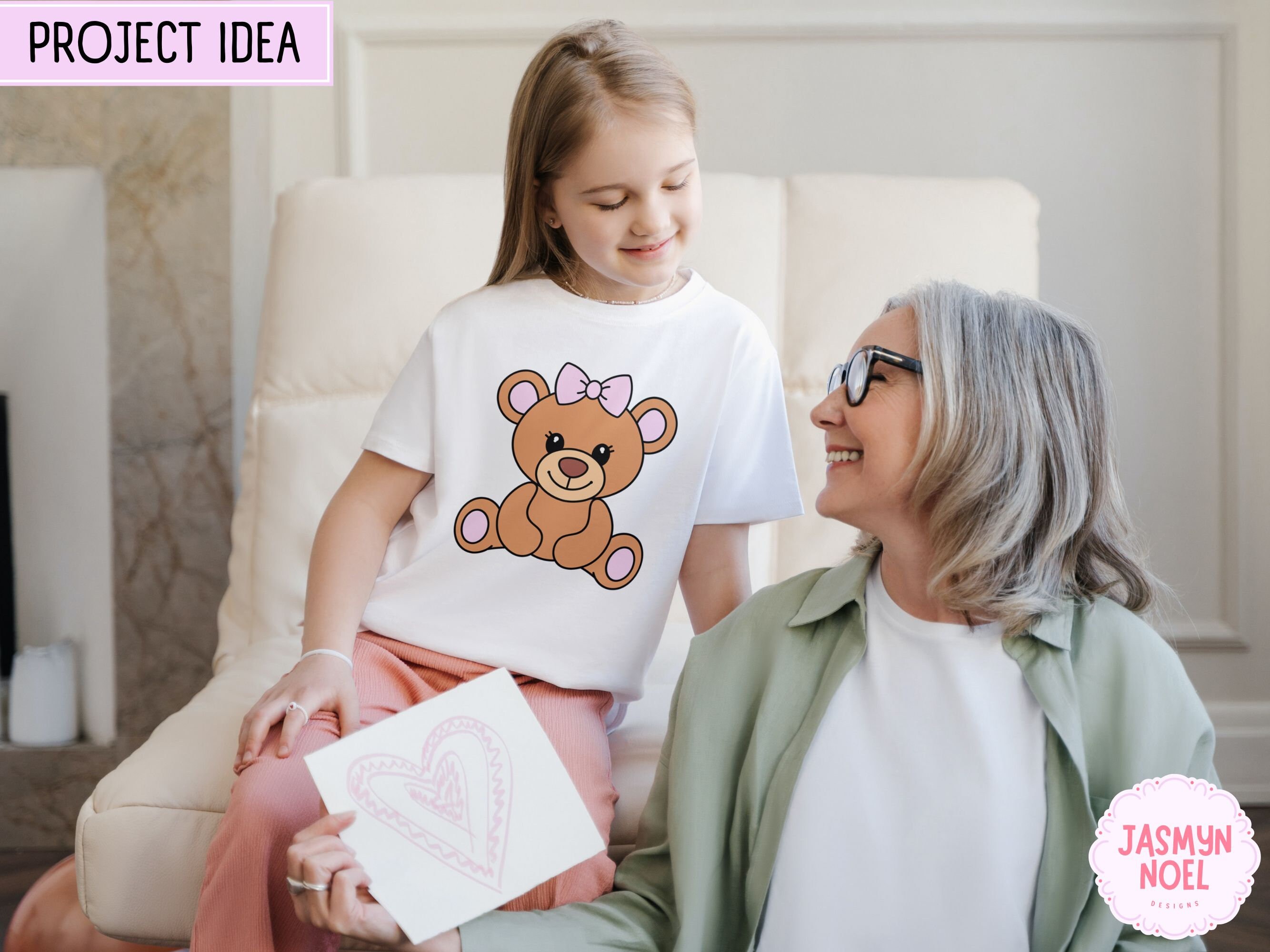 Cute Brown Girl Teddy Bear Pink Bow Clipart, PNG, DXF, SVG Cut File for ...