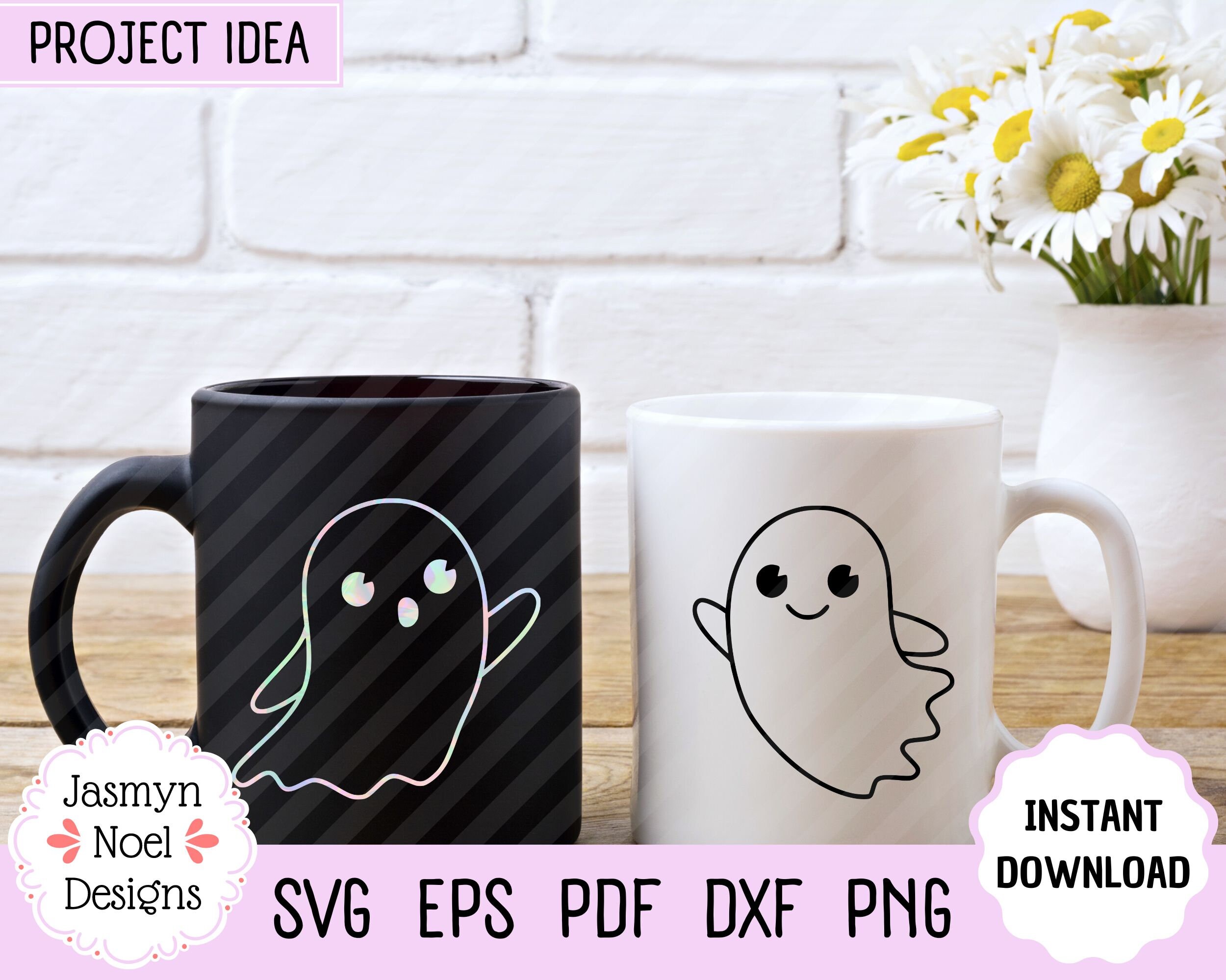 Cute Ghost SVG Halloween Bundle Boo SVG Cute Ghost Clipart - Etsy