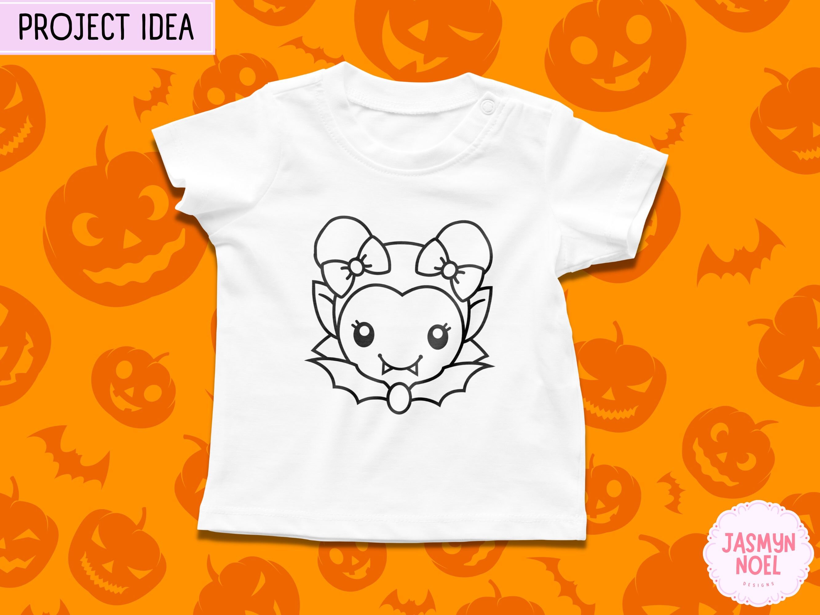 Vampire Girl Halloween Line Art SVG, PNG, Clipart, and Laser Cut File ...