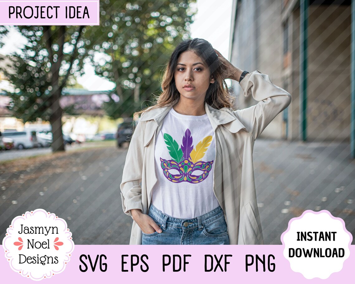 Mardi Gras Mask SVG for Fat Tuesday Festival Louisiana - Etsy