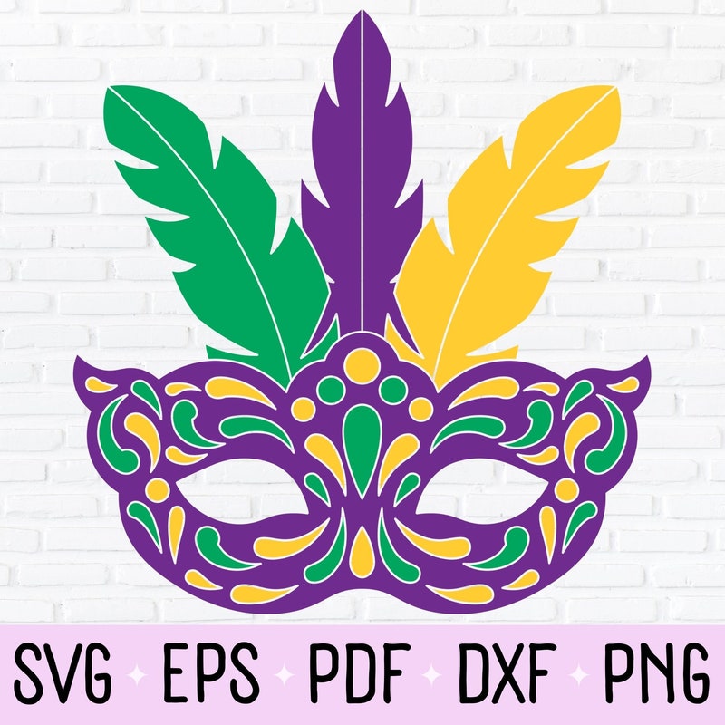 Mardi Gras Mask - Etsy