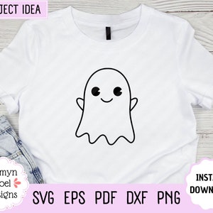 Cute Ghost SVG Halloween Bundle Boo SVG Cute Ghost Clipart - Etsy