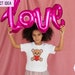 Cute Teddy Bear in Love Holding A Heart Valentine SVG, Sublimation PNG ...