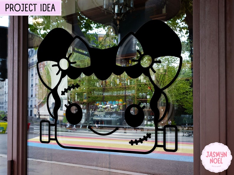 Frankenstein Monster Girl Halloween Line Art SVG PNG - Etsy