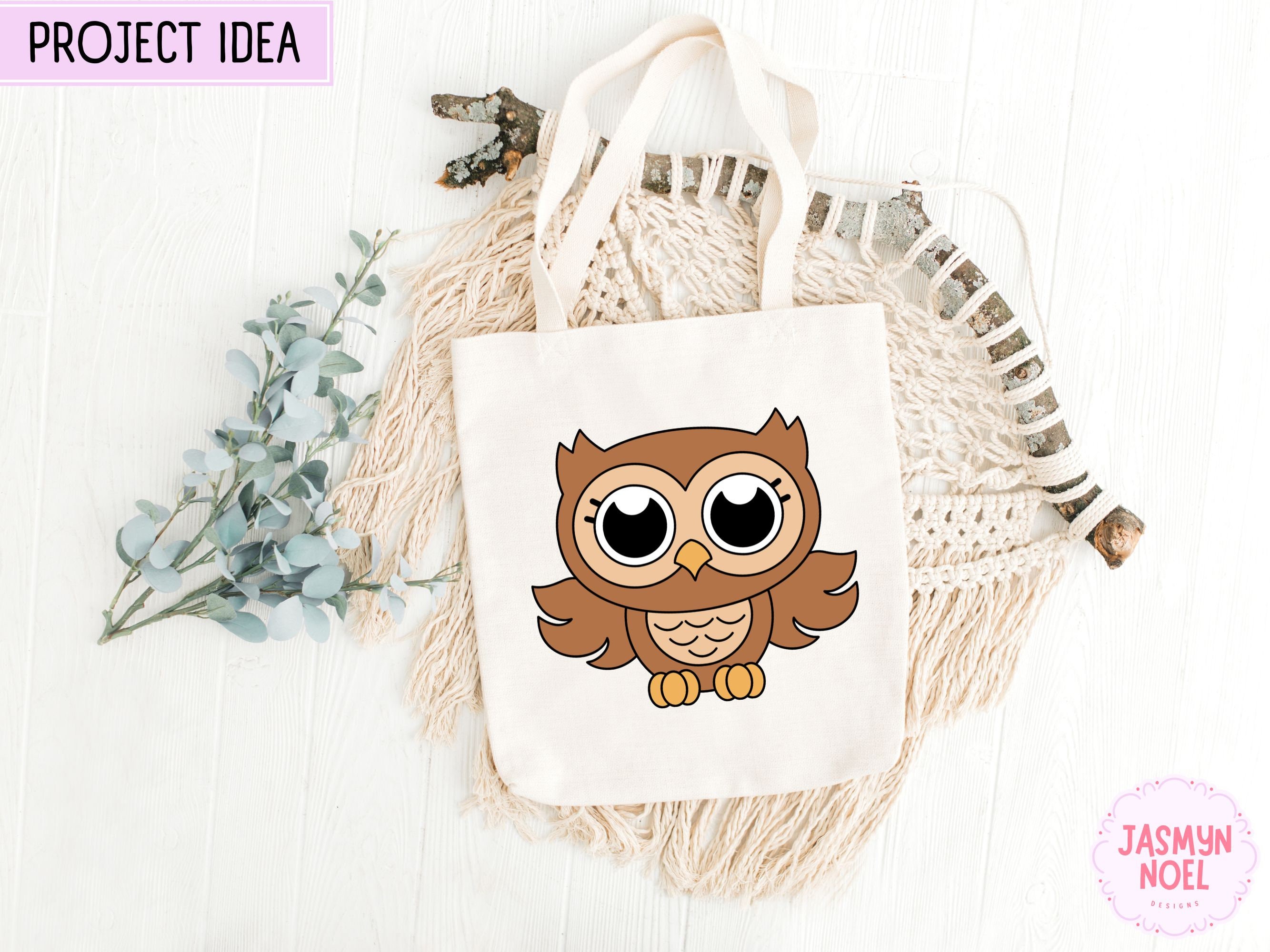 Cute Woodland Baby Night Owl SVG, Clipart, PNG, & Laser Cut File - Etsy