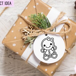 Gingerbread Boy and Girl Outline Clipart, PNG, SVG, & Laser Cut Files ...