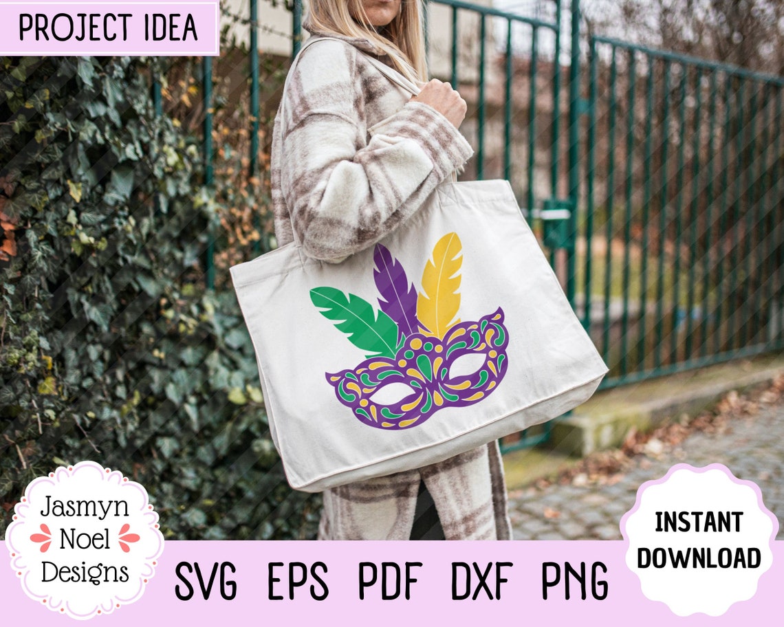 Mardi Gras Mask SVG for Fat Tuesday Festival Louisiana - Etsy