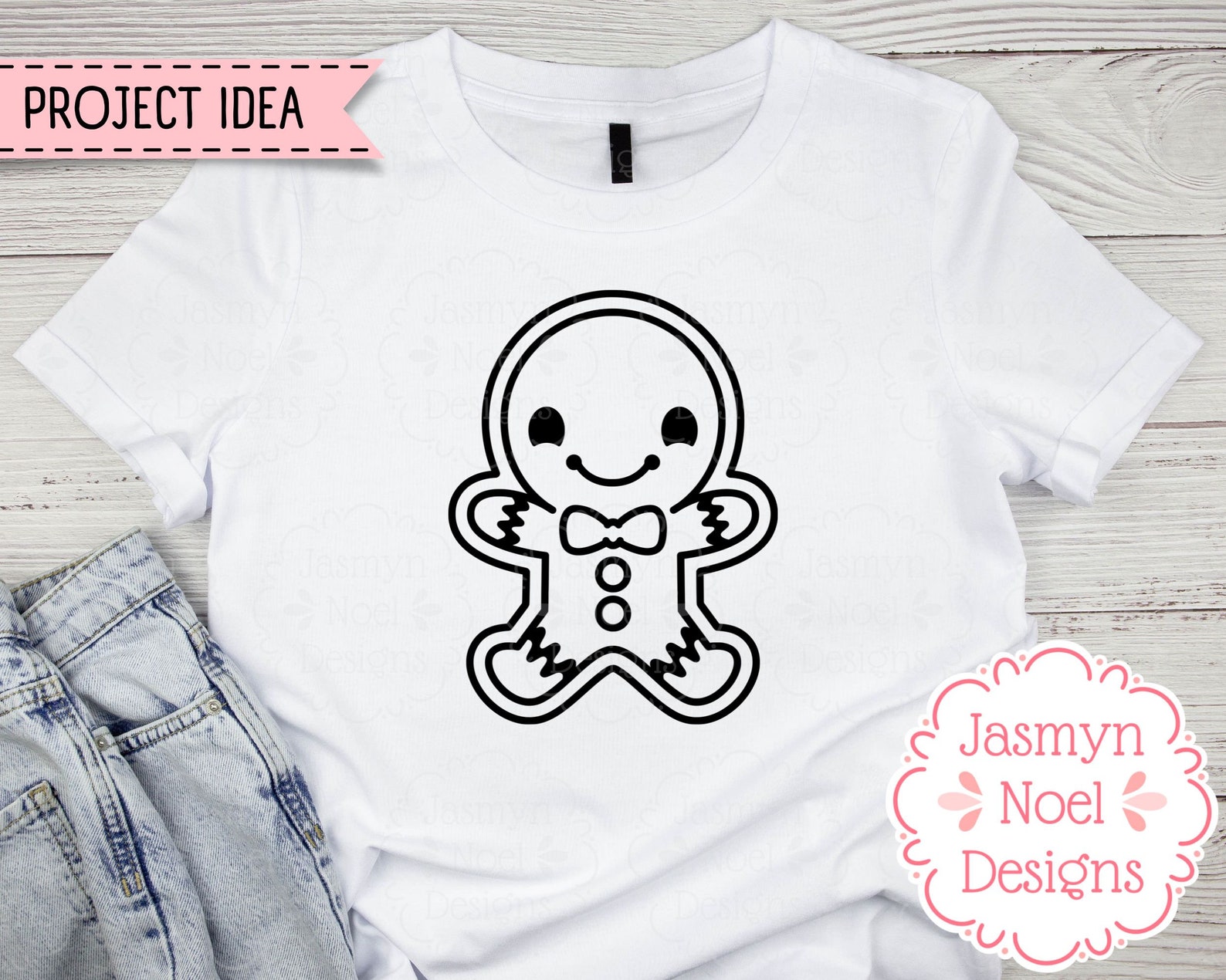 Gingerbread Boy and Girl Outline Clipart PNG SVG & Laser - Etsy