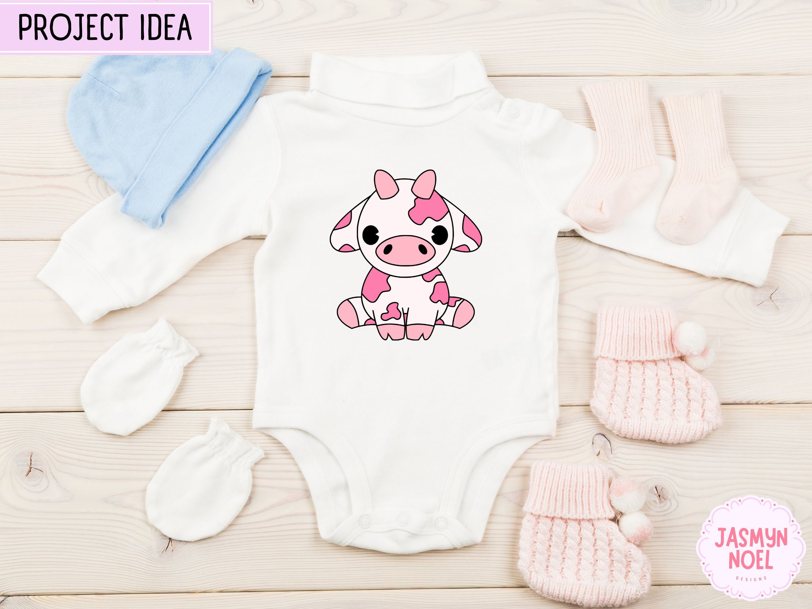 Strawberry Cow SVG Pink Cow Clipart Cute Cow PNG Baby Cow Printable ...