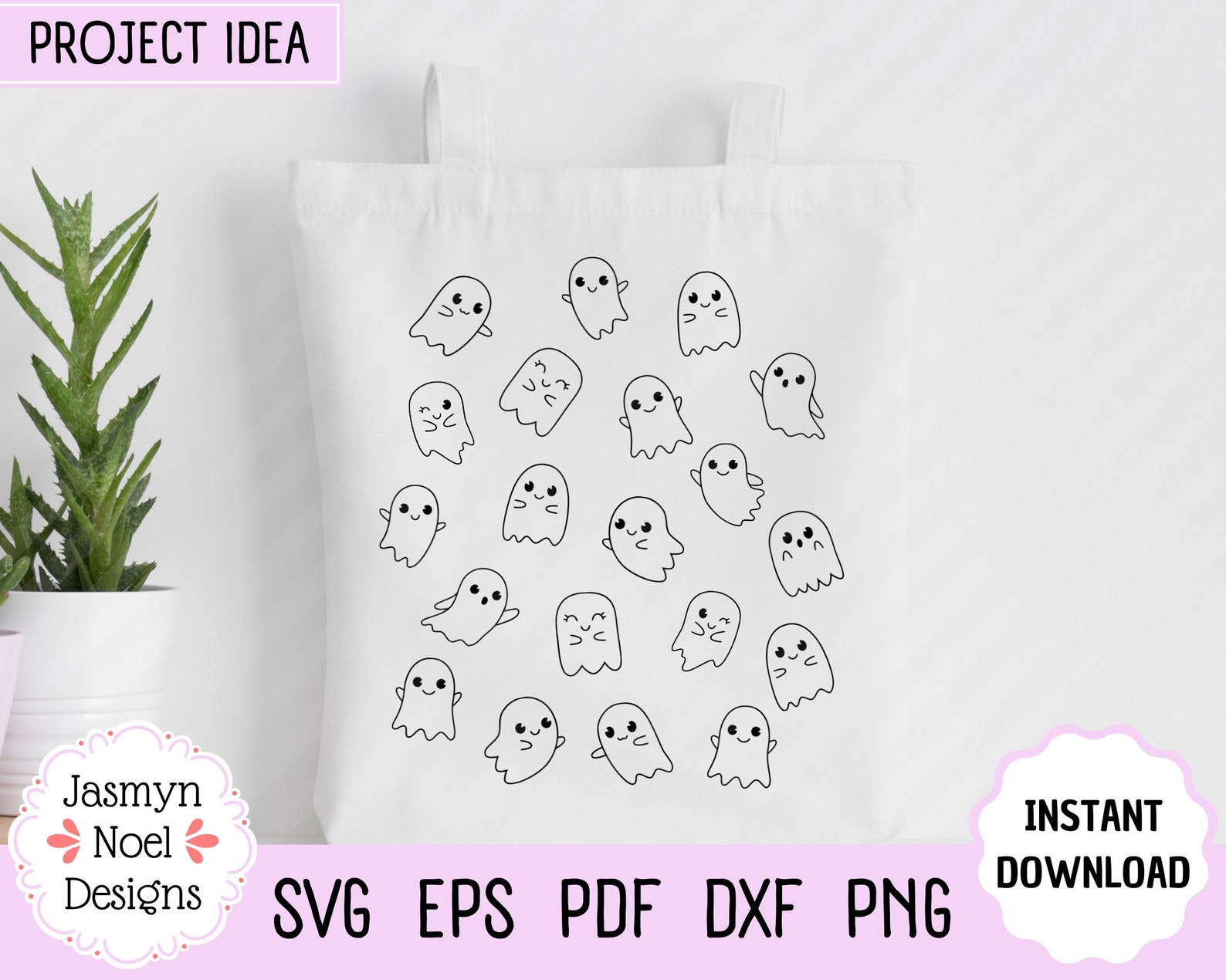 Cute Ghost SVG Halloween Bundle Boo SVG Cute Ghost Clipart - Etsy