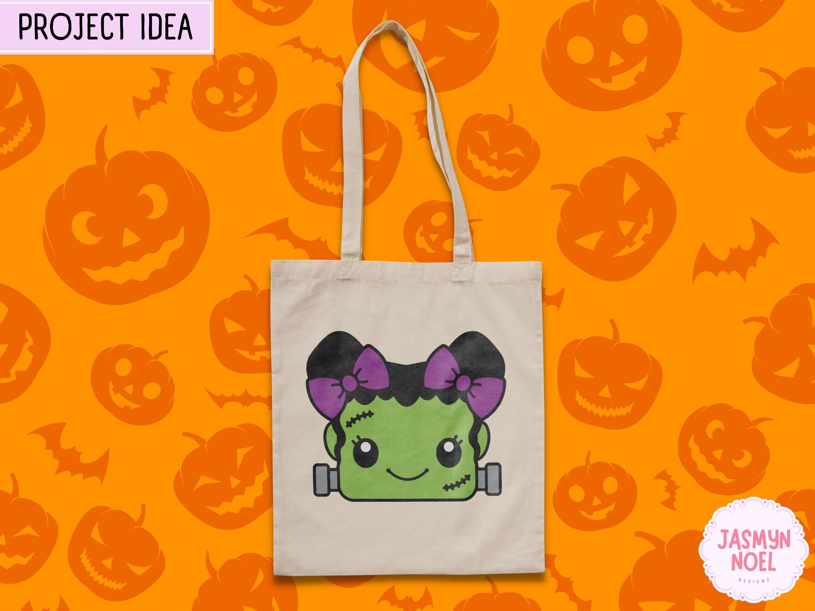 Frankenstein Monster Girl Halloween SVG, PNG, Clipart, Laser Cut File ...