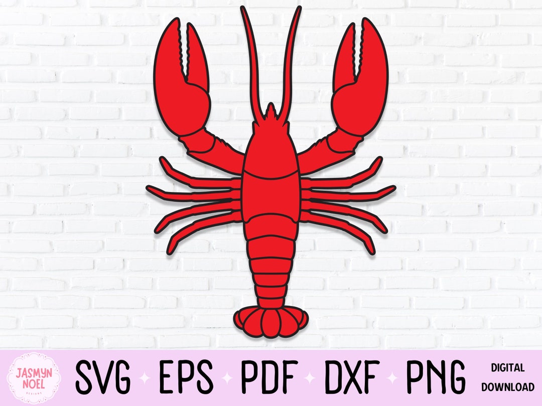 Crawfish SVG, Crayfish PNG, Crawdaddy Vector, Crawdad Sublimation, Crab ...