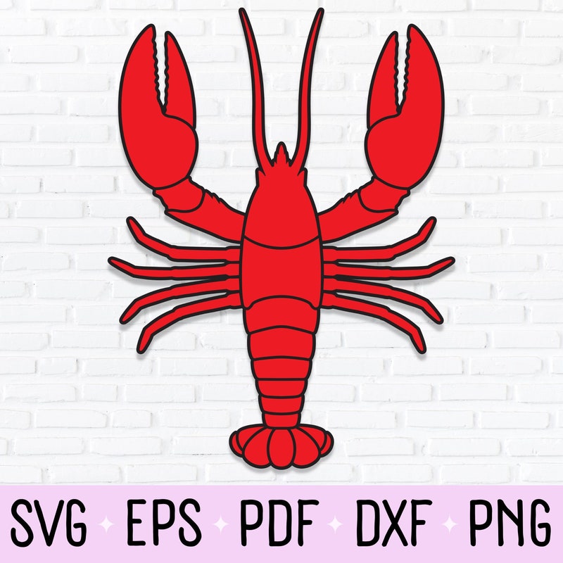 Crawfish Svg - Etsy