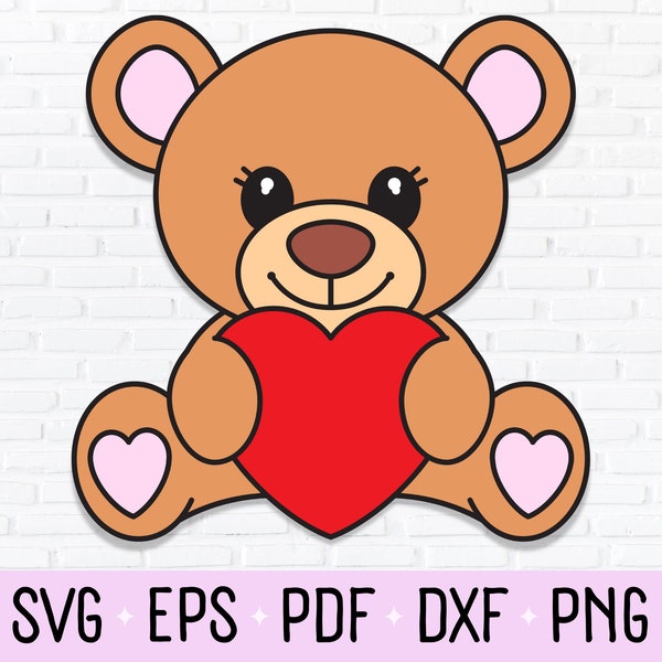 Love Teddy Bear - Etsy