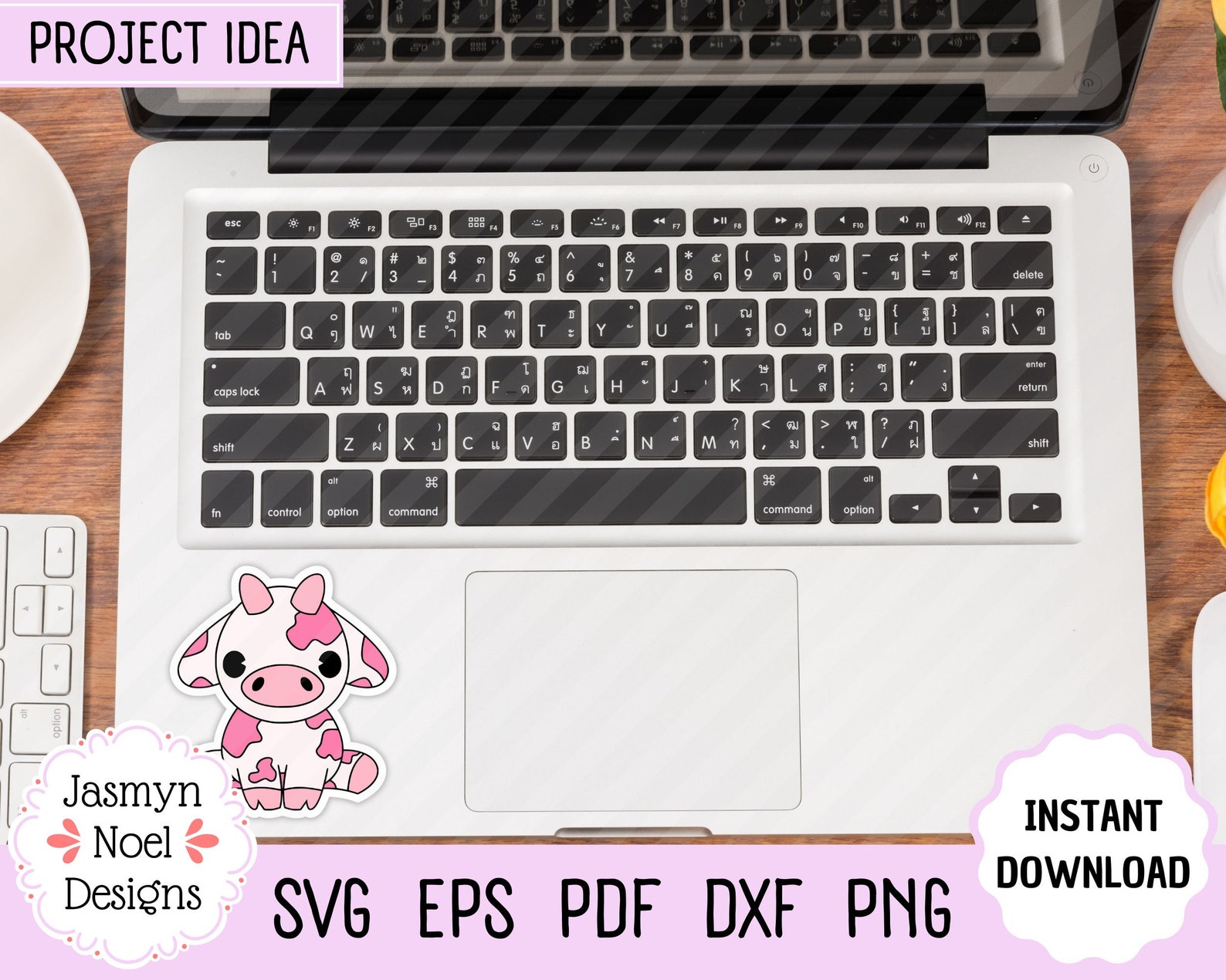 Strawberry Cow SVG Pink Cow Clipart Cute Cow PNG Baby - Etsy