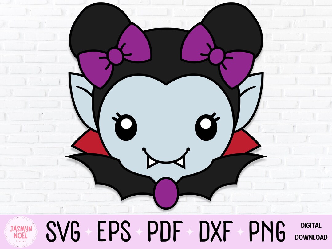 Vampire Girl Halloween SVG, PNG, Clipart, and Laser Cut File for Cricut ...