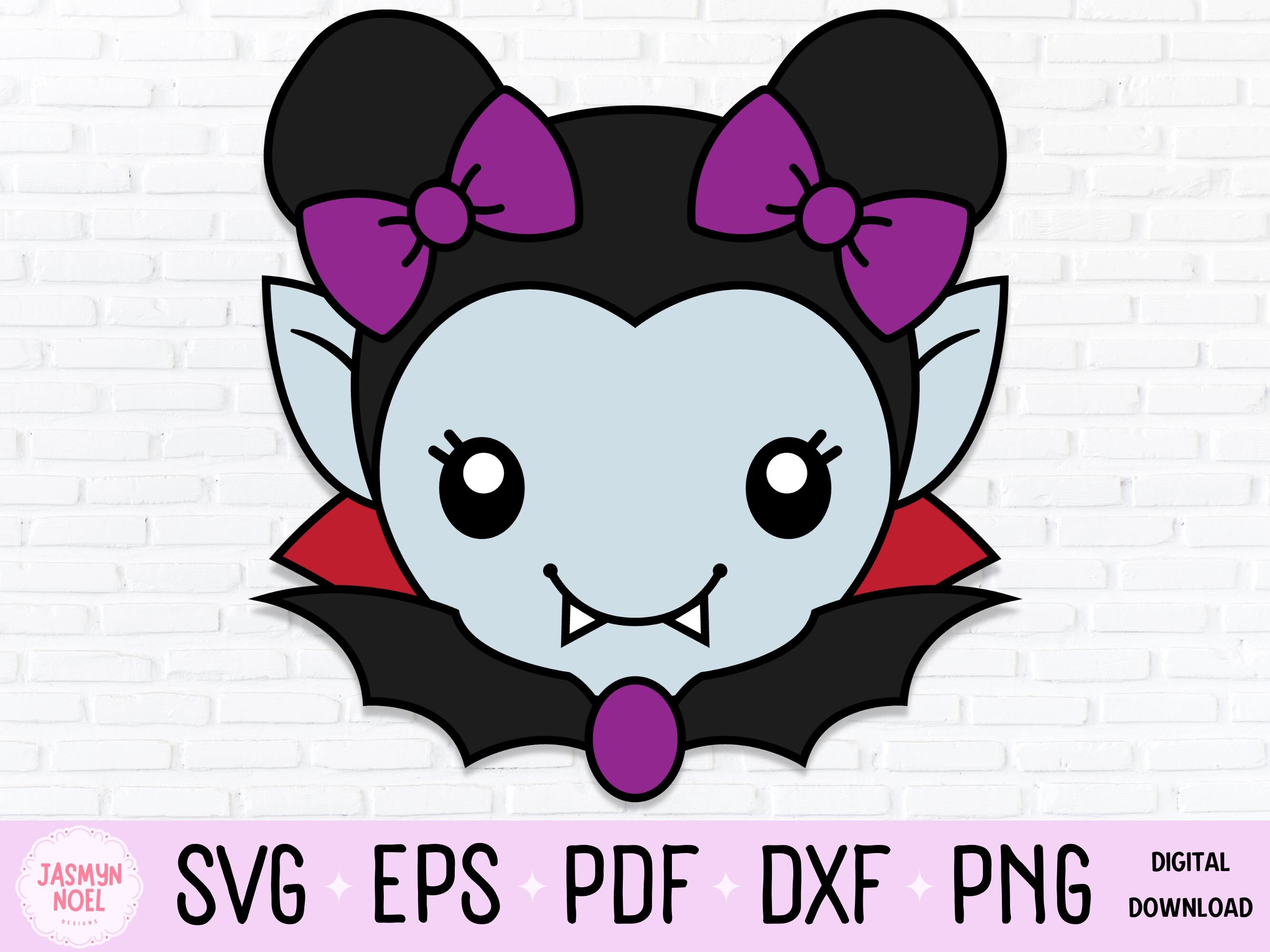 Vampire Girl Halloween SVG, PNG, Clipart, and Laser Cut File for Cricut ...