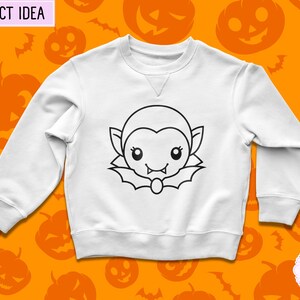 Vampire Boy Halloween Line Art SVG, PNG, Clipart, and Laser Cut File ...