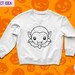 Vampire Boy Halloween Line Art SVG, PNG, Clipart, and Laser Cut File ...