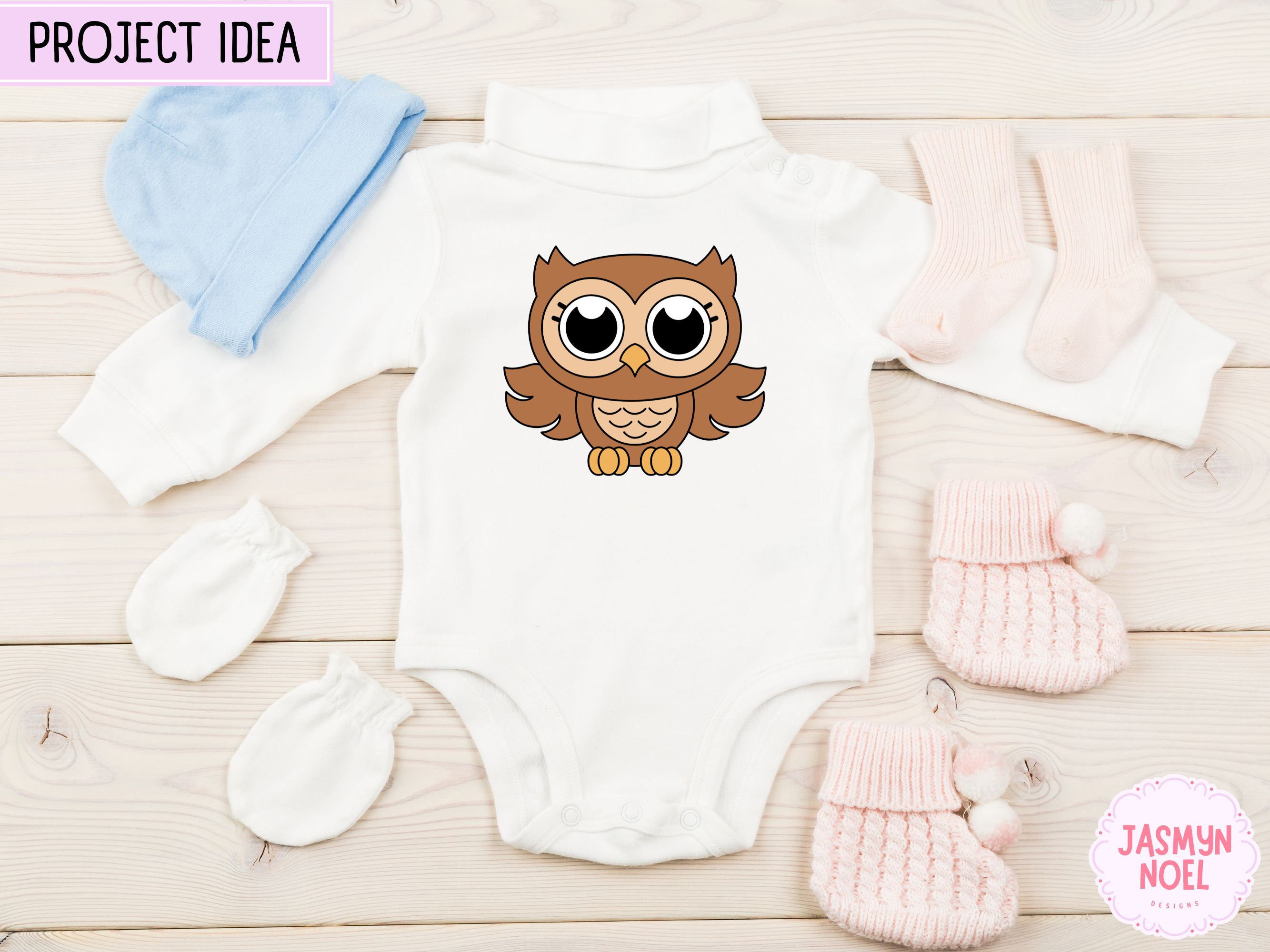 Cute Woodland Baby Night Owl SVG, Clipart, PNG, & Laser Cut File - Etsy