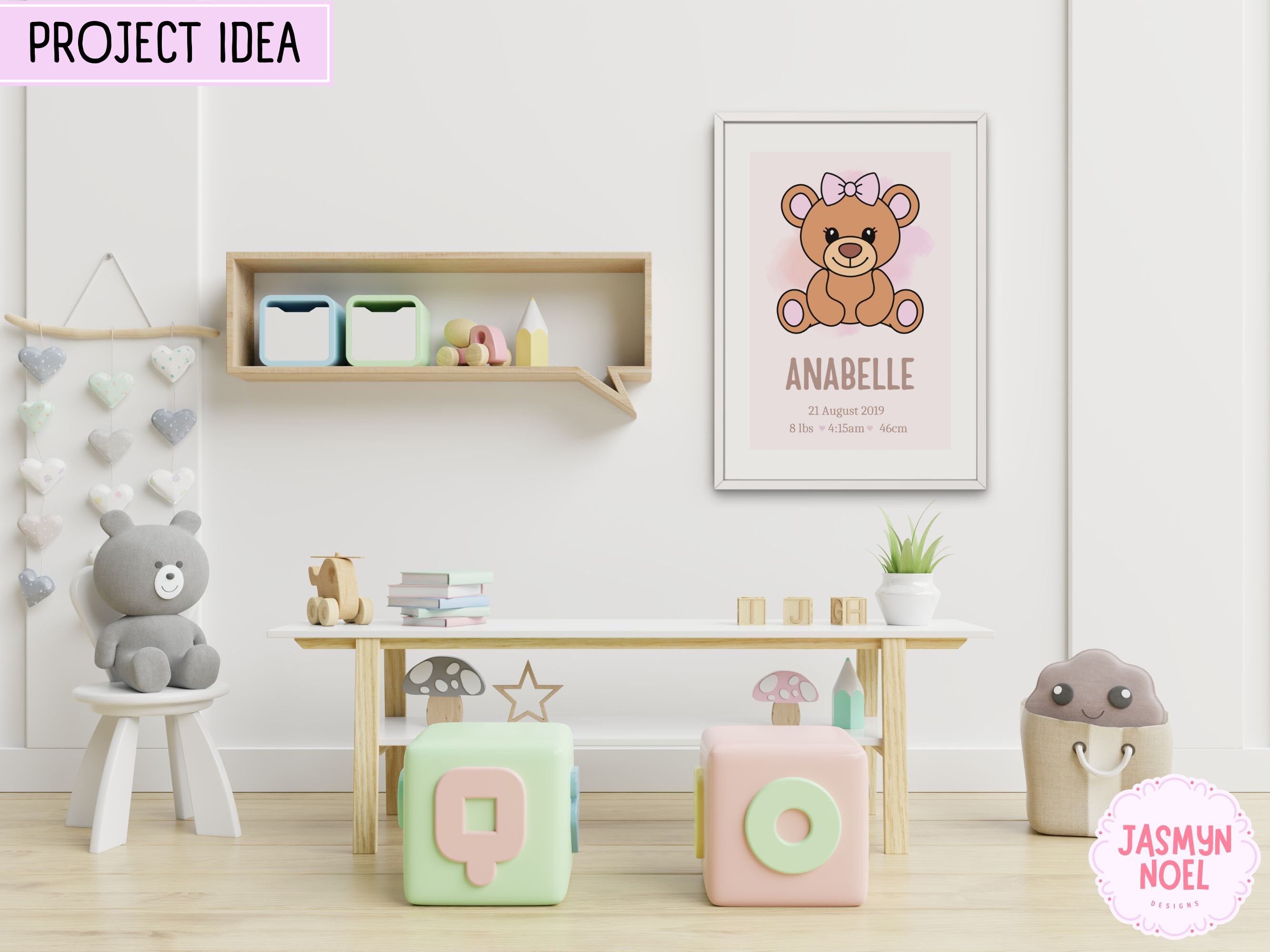 Cute Brown Girl Teddy Bear Pink Bow Clipart, PNG, DXF, SVG Cut File for ...