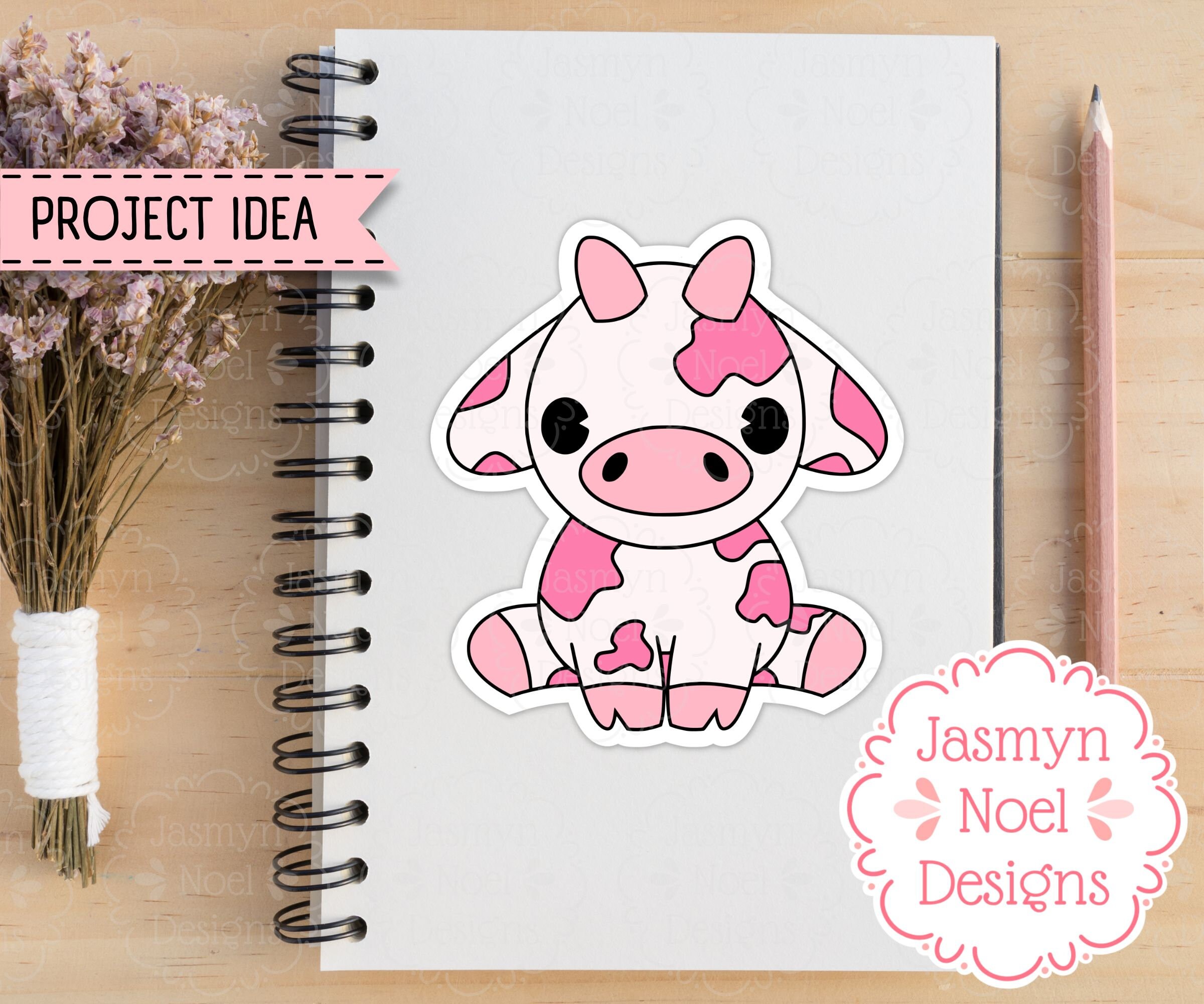 Strawberry Cow SVG Pink Cow Clipart Cute Cow PNG Baby - Etsy UK